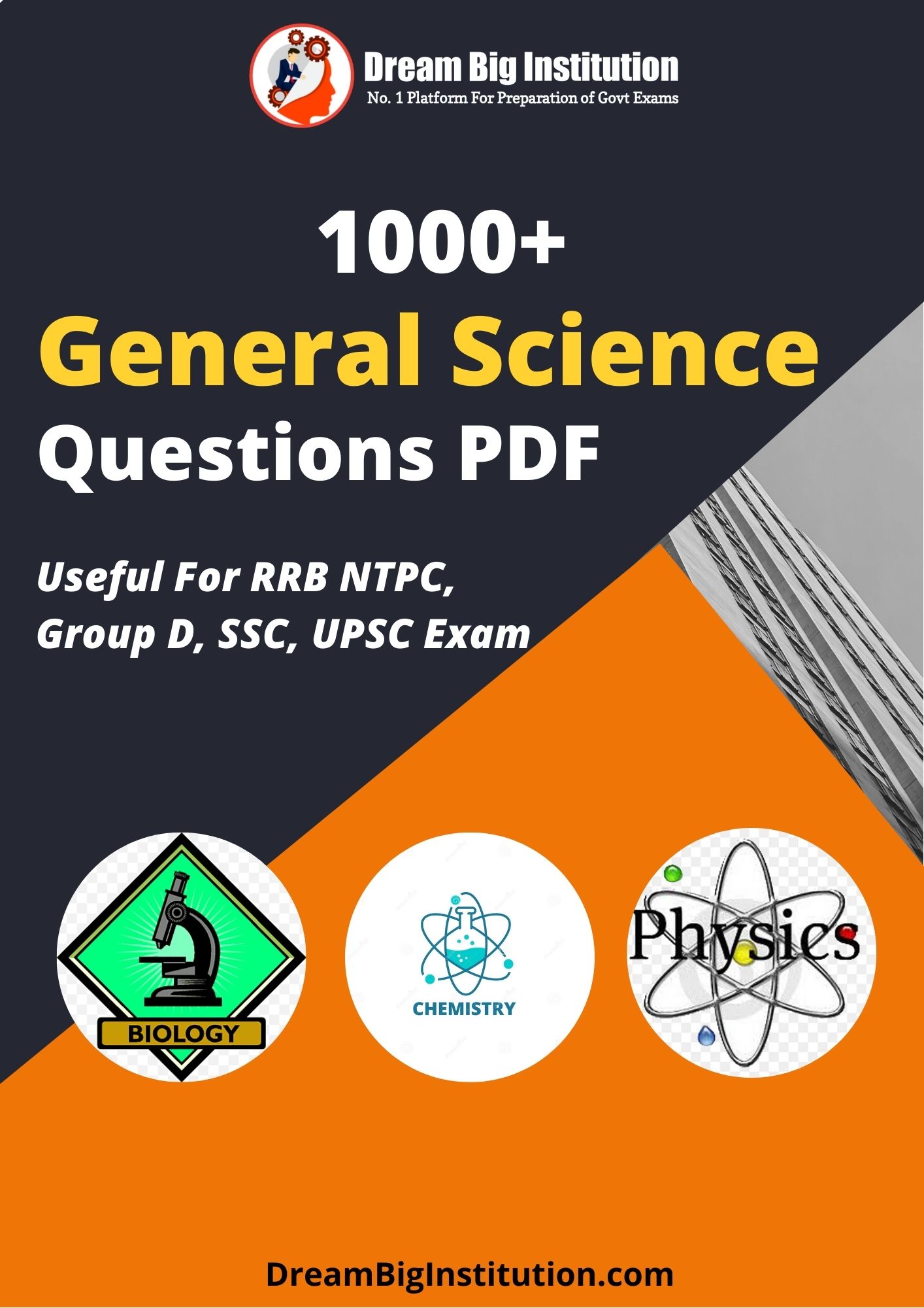 1000+ General Science PDF For RRB NTPC, SSC, Dream Big Institution