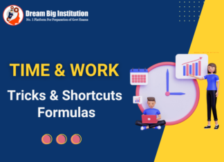 Time And Work Formula Tricks And Shortcuts - Dream Big Institution