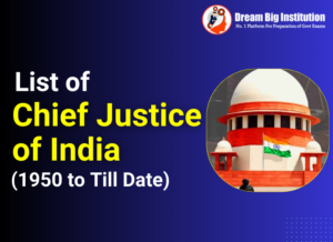 List Of Chief Justice Of India (1950- 2023) 50th CJI PDF Download