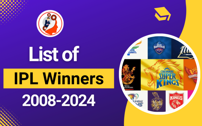 IPL Winners List From 2008 To 2024, Check Tata IPL Winners 2024 Team